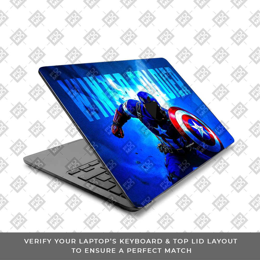 Shield of Justice Captain America MacBook Air 13 M2 2022 Laptop Skin
