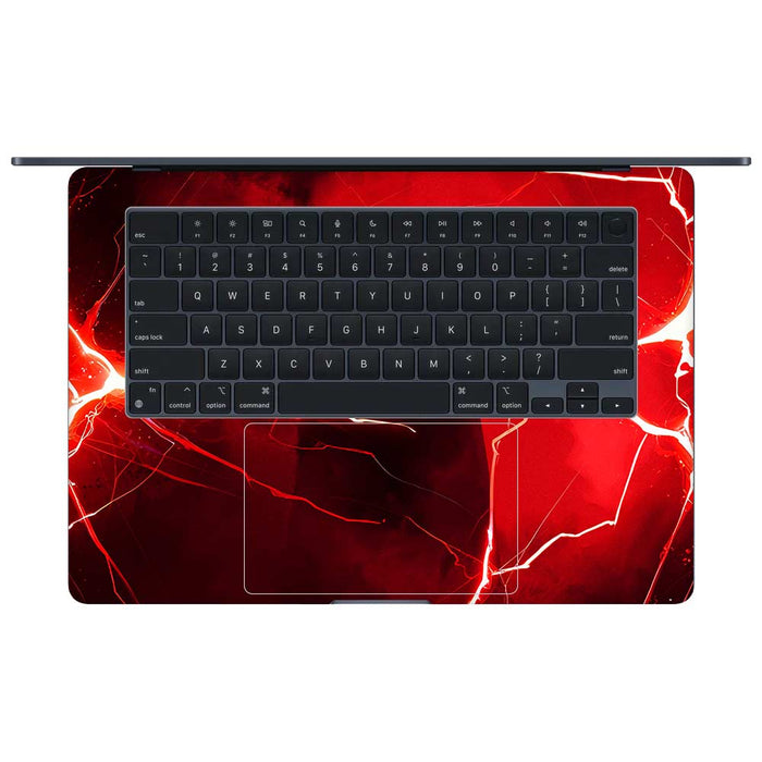 Red Rage Batman MacBook Air 15 M5 2025 Laptop Skin