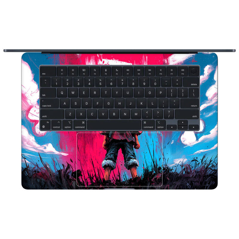 Straw Hat Graffiti One Piece MacBook Air 15 M3 2024 Laptop Skin
