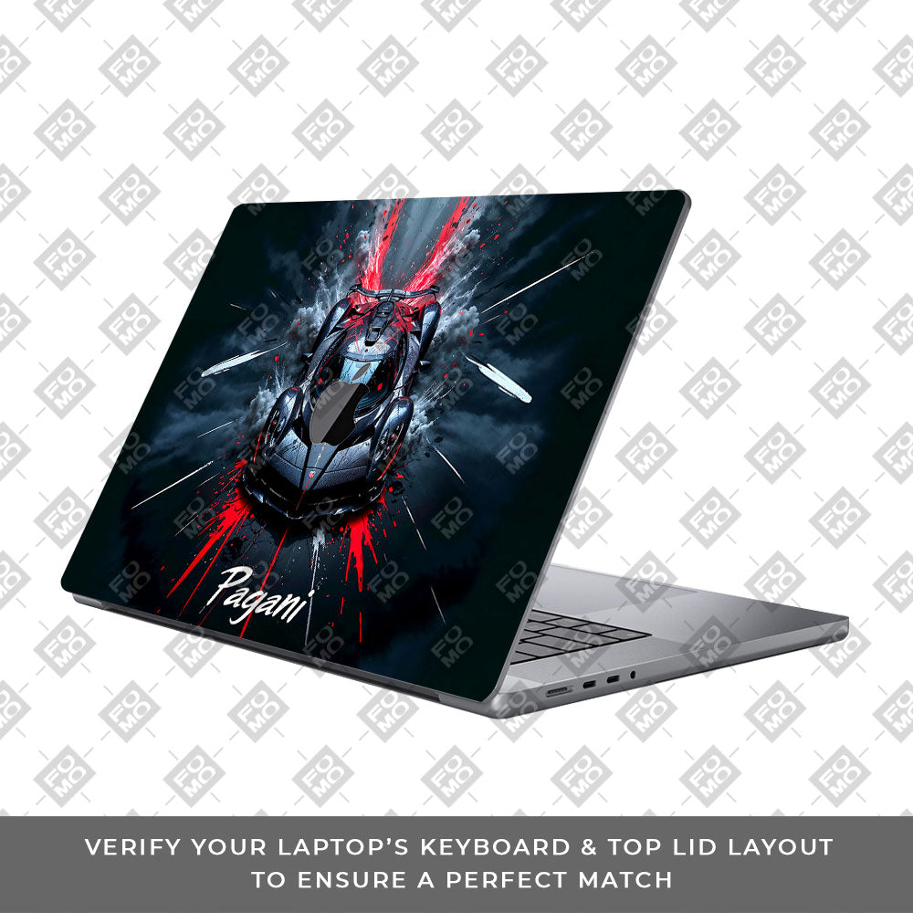 Pagani Midnight Impact MacBook Pro 14 M1, M2, M3, M4 2021-2024 Laptop