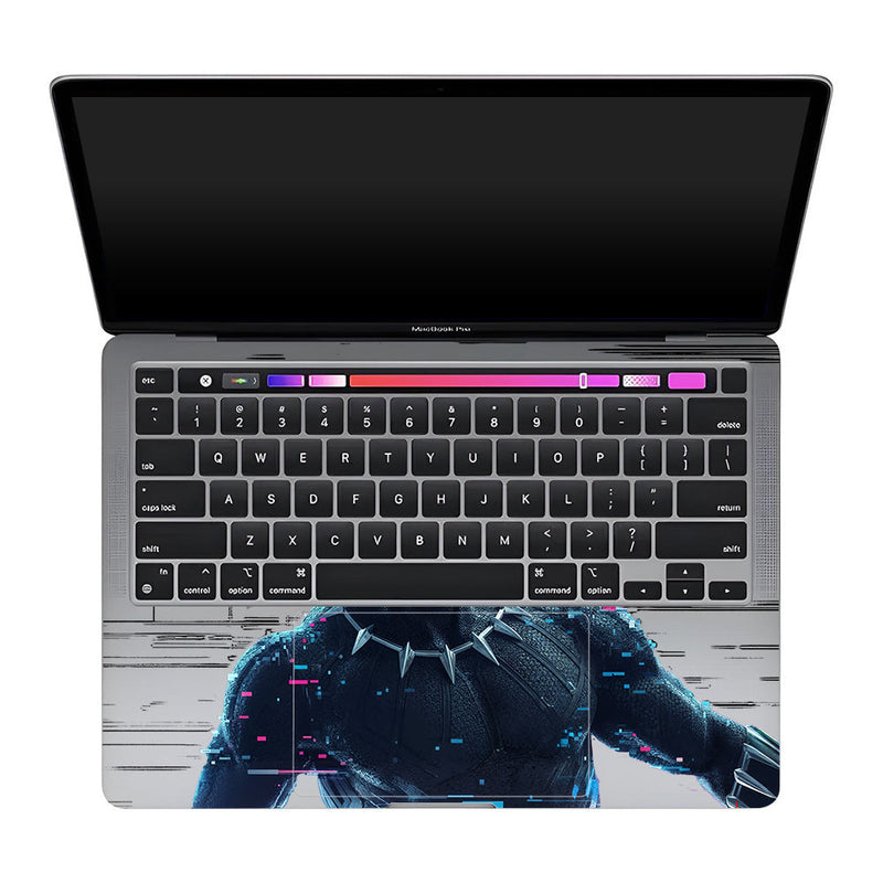 Transparent Glitchborne Panther MacBook Pro 13 Intel 2020 Laptop Skin