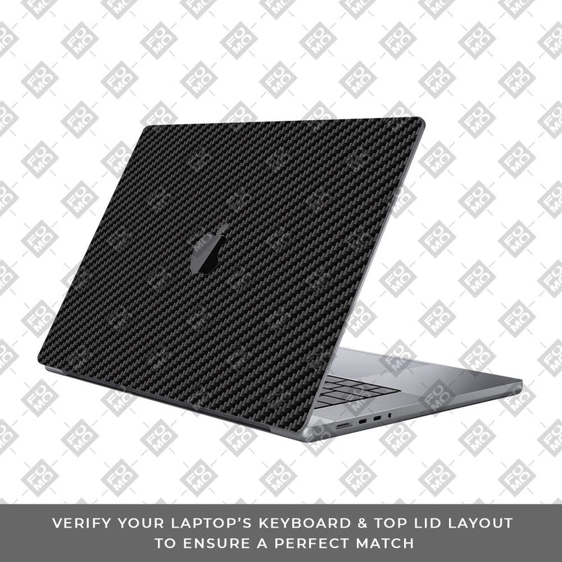 Textured Carbon Fibre MacBook Pro 16 2019 Laptop Skin