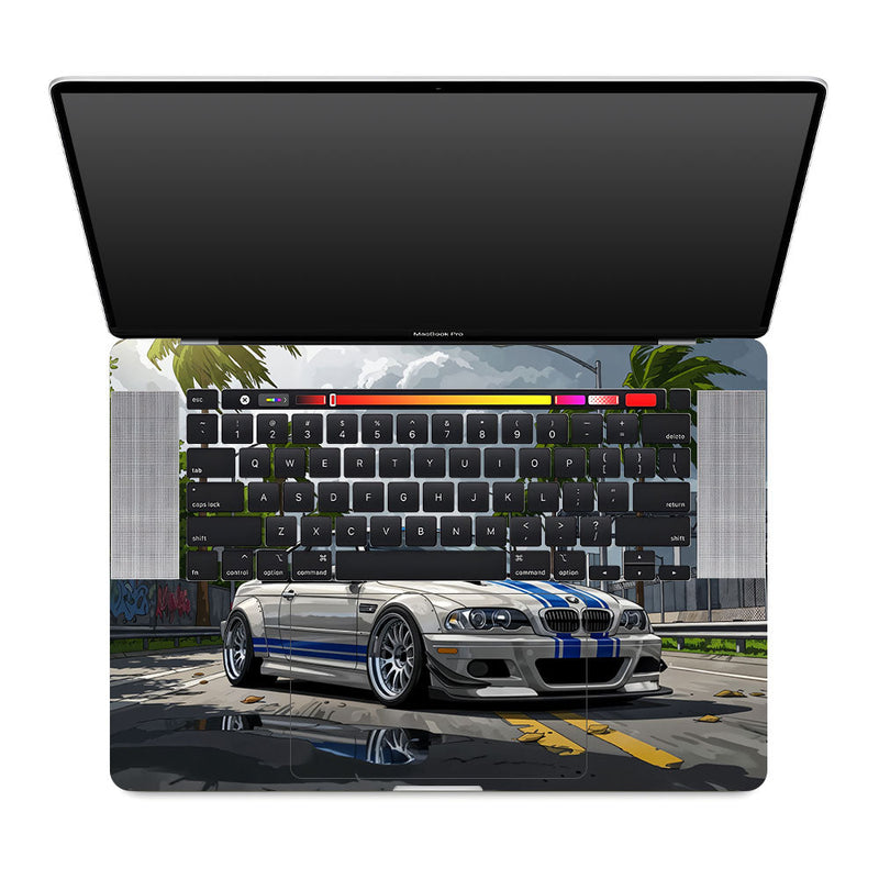 Street Icon BMW E46 Drift Legend MacBook Pro 16 2019 Laptop Skin