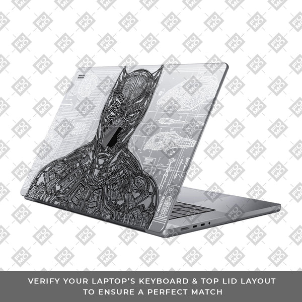 Transparent Black Panther Techshell MacBook Pro 16 2019 Laptop Skin