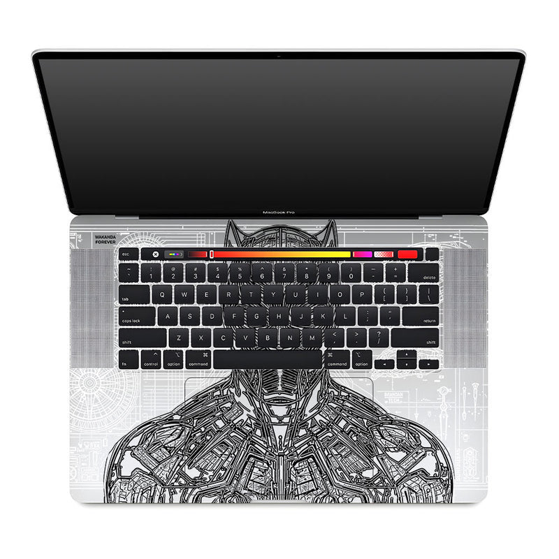 Transparent Black Panther Techshell MacBook Pro 16 2019 Laptop Skin