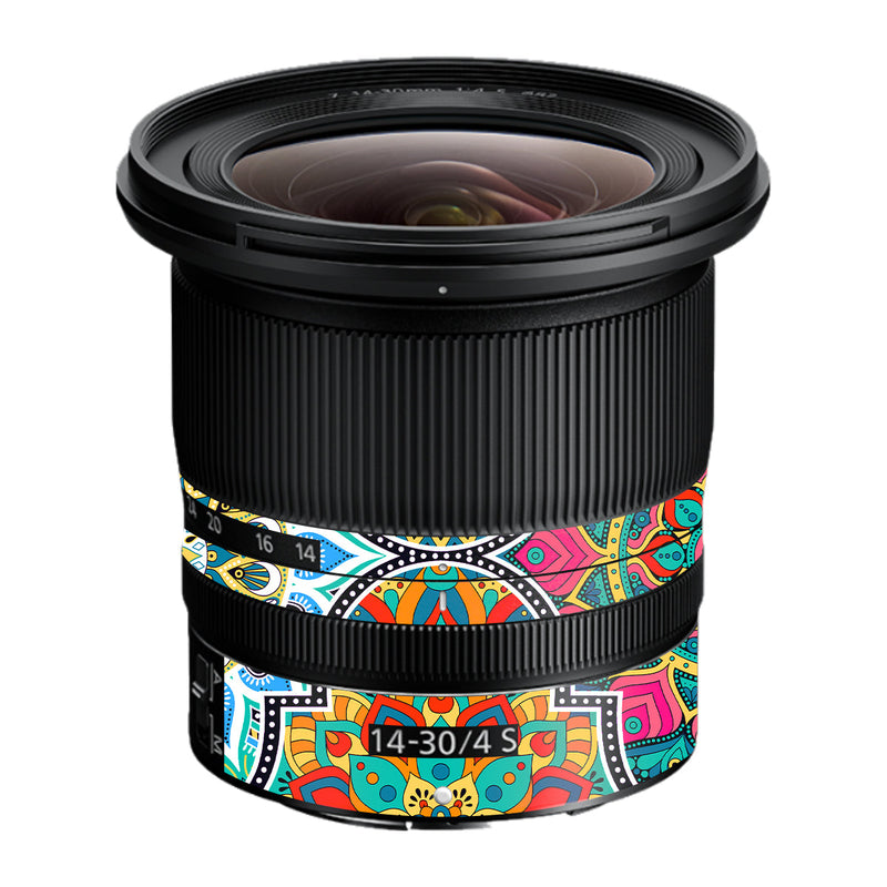 Boho Mandala Tile Pattern Nikon Nikkor Z 14-30mm F/4 S Camera Lens Ski