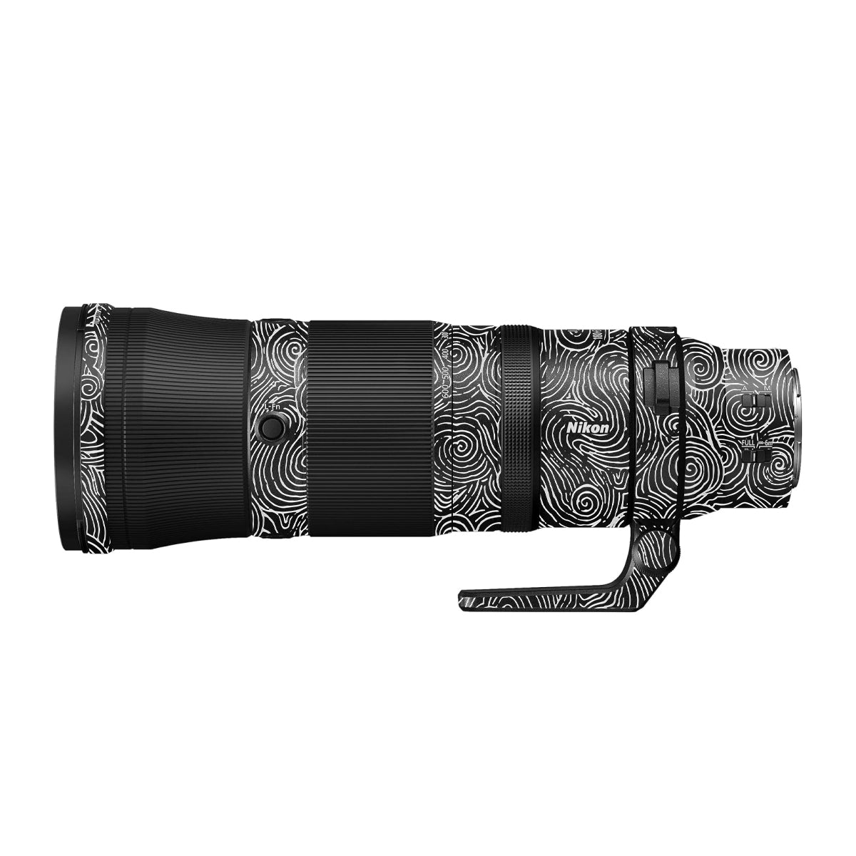 White Spirals Nikon Nikkor Z 180-600mm F/5.6-6.3 VR Camera Lens Skin