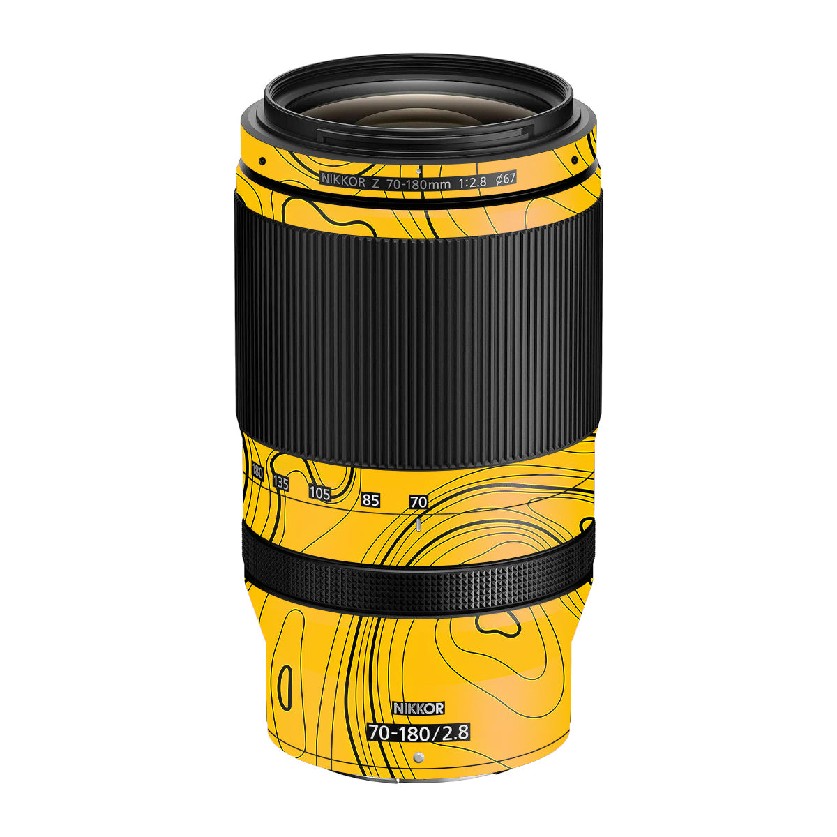Topographic Map Pattern Nikon Nikkor Z 70-180mm F/2.8 Camera Lens Skin