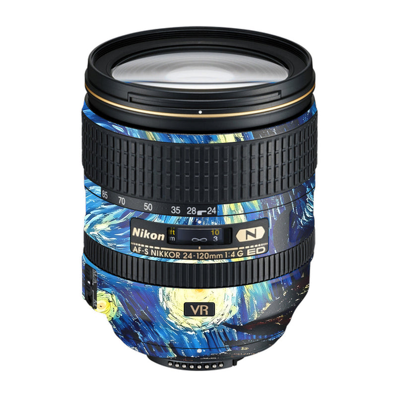 Starry Night Art Nikon Nikkor AF-S 24-120mm F4 G ED VR Camera Lens Ski