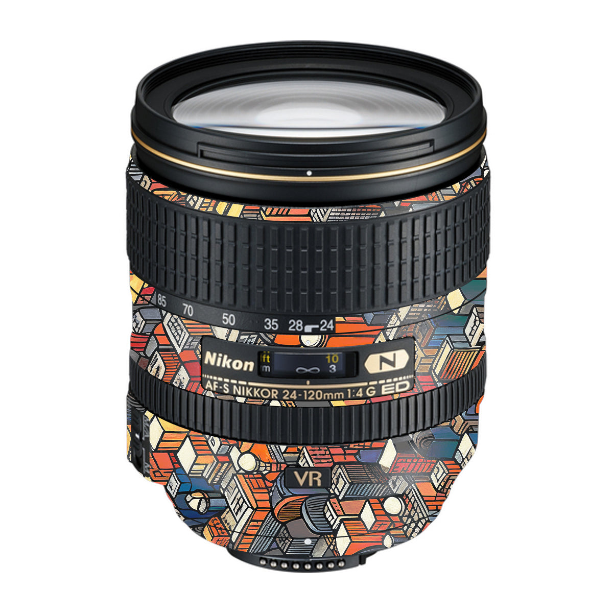 Isometric Cityscape Nikon Nikkor AF-S 24-120mm F4 G ED VR Camera Lens