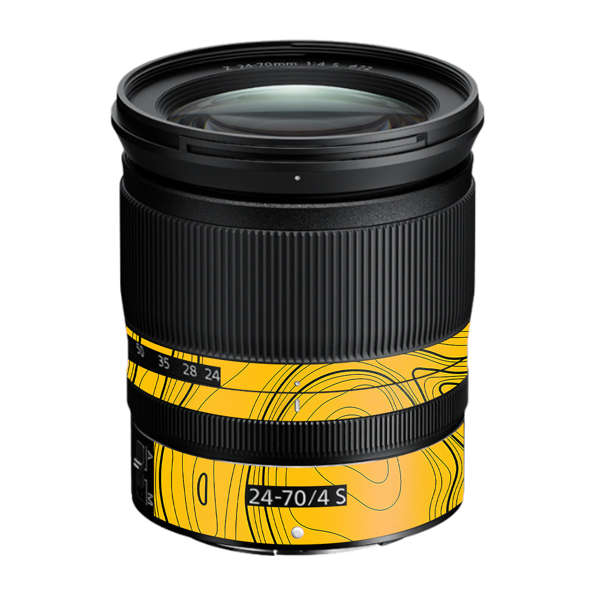 Topographic Map Pattern Nikon Nikkor Z 24-70mm F/4 S Camera Lens Skin