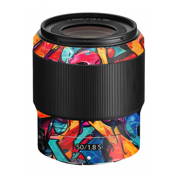Urban Graffiti Explosion Nikon Nikkor Z 50mm F/1.8 S Camera Lens Skin
