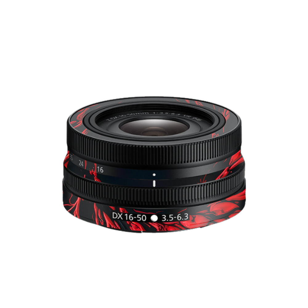 Venom Red Nikon Nikkor Z DX 16-50mm F/3.5-6.3 VR Camera Lens Skin