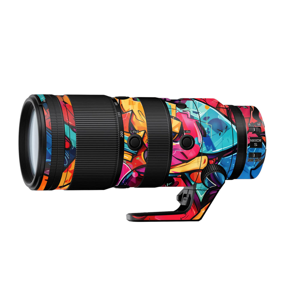 Urban Graffiti Explosion Nikon Nikkor Z 70-200mm F/2.8 Camera Lens Ski
