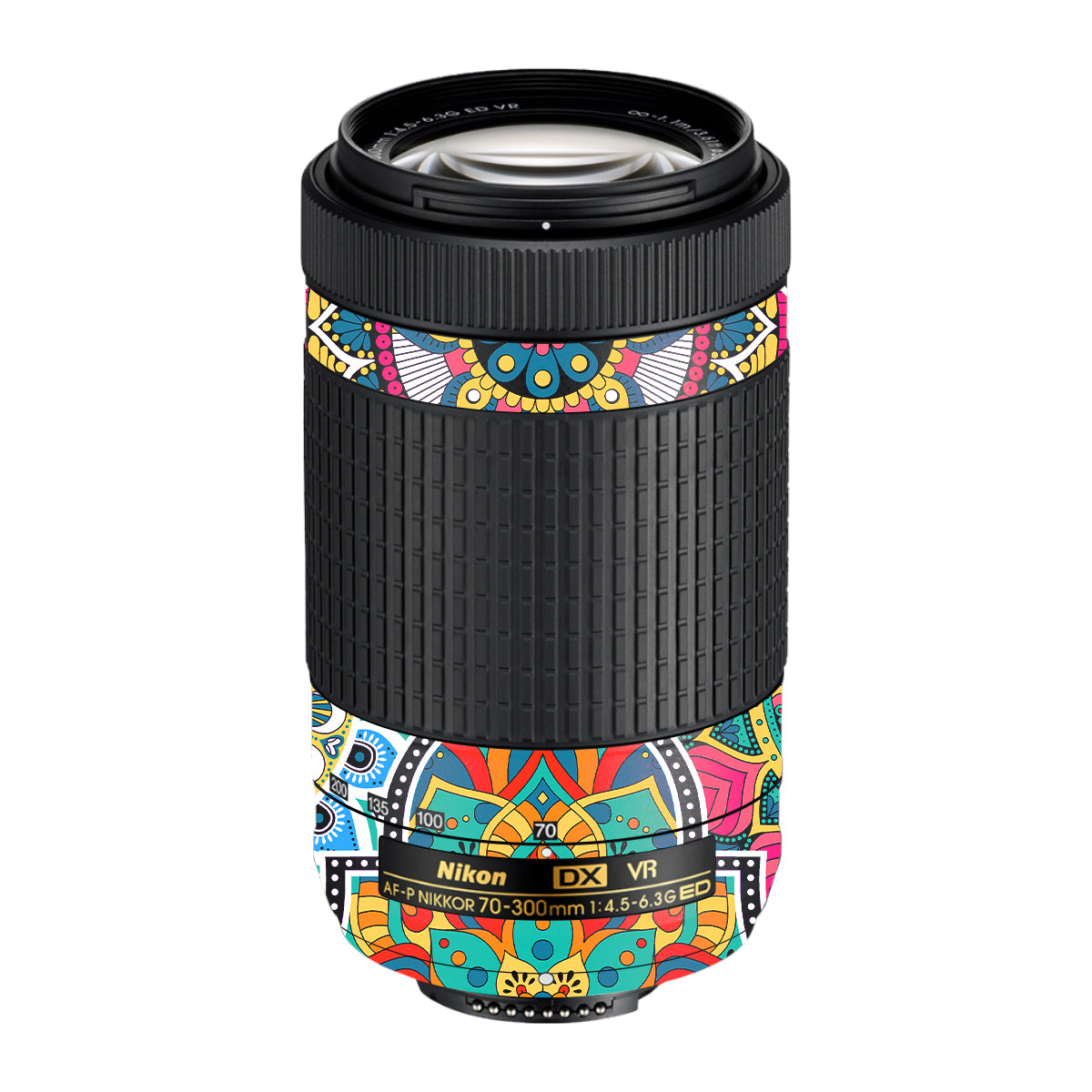 Boho Mandala Tile Pattern Nikon AF-P Nikkor 70-300mm F/4.5-6.3G ED VR