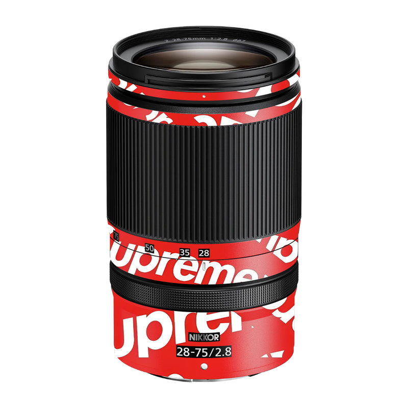 Supreme Red Nikon Nikkor Z 28-75mm F/2.8 Camera Lens Skin