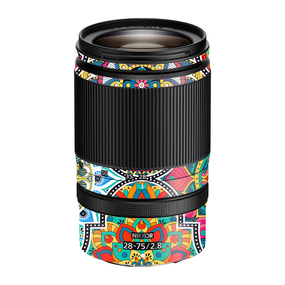 Boho Mandala Tile Pattern Nikon Nikkor Z 28-75mm F/2.8 Camera Lens Ski