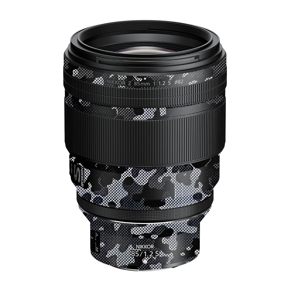Stealth Grey Camo Nikon Nikkor Z 85mm F/1.2 S Camera Lens Skin
