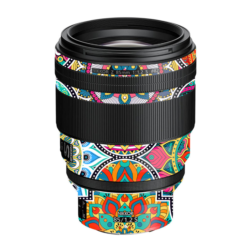 Boho Mandala Tile Pattern Nikon Nikkor Z 85mm F/1.2 S Camera Lens Skin