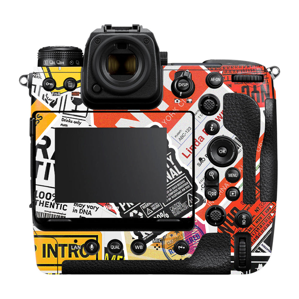 Tech Aesthetic Sticker Collage Nikon Z9 Camera Skin