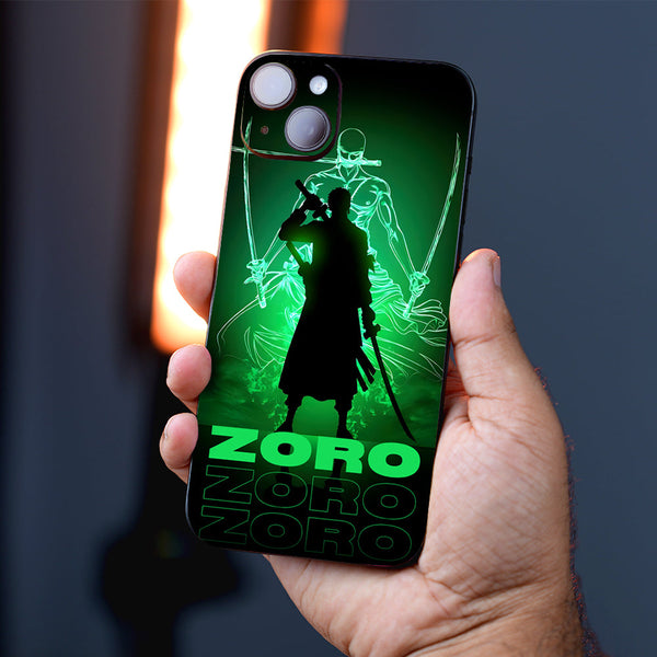 Zoro Green Fluorescent Anime Mobile Skin
