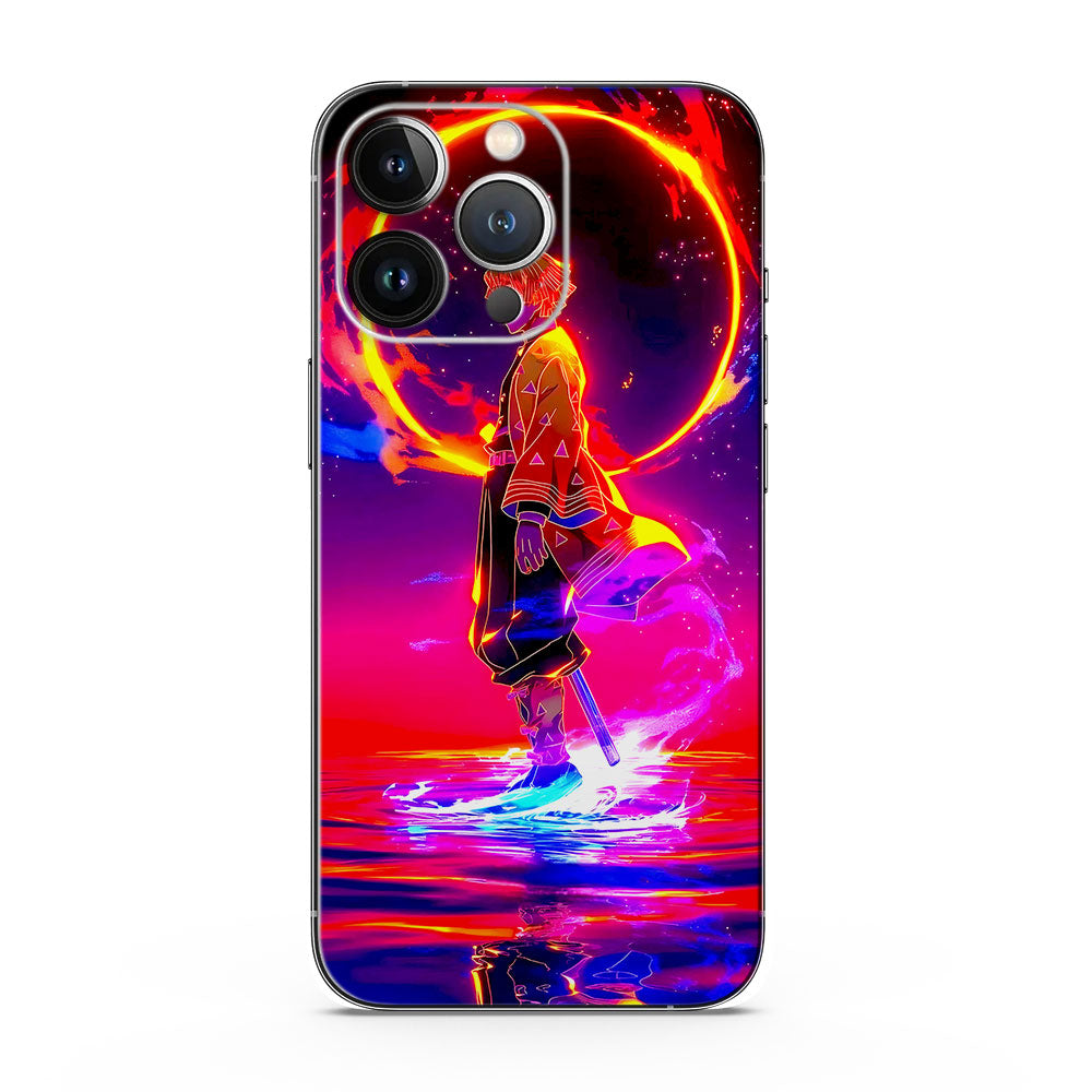 Zenitsu Thunder Breathing in Neon Anime Mobile Skins