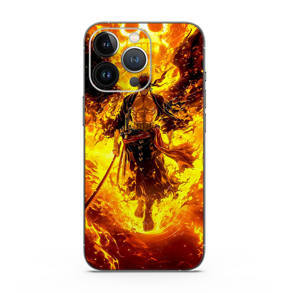 Zoro King of Flames Anime Mobile Skins