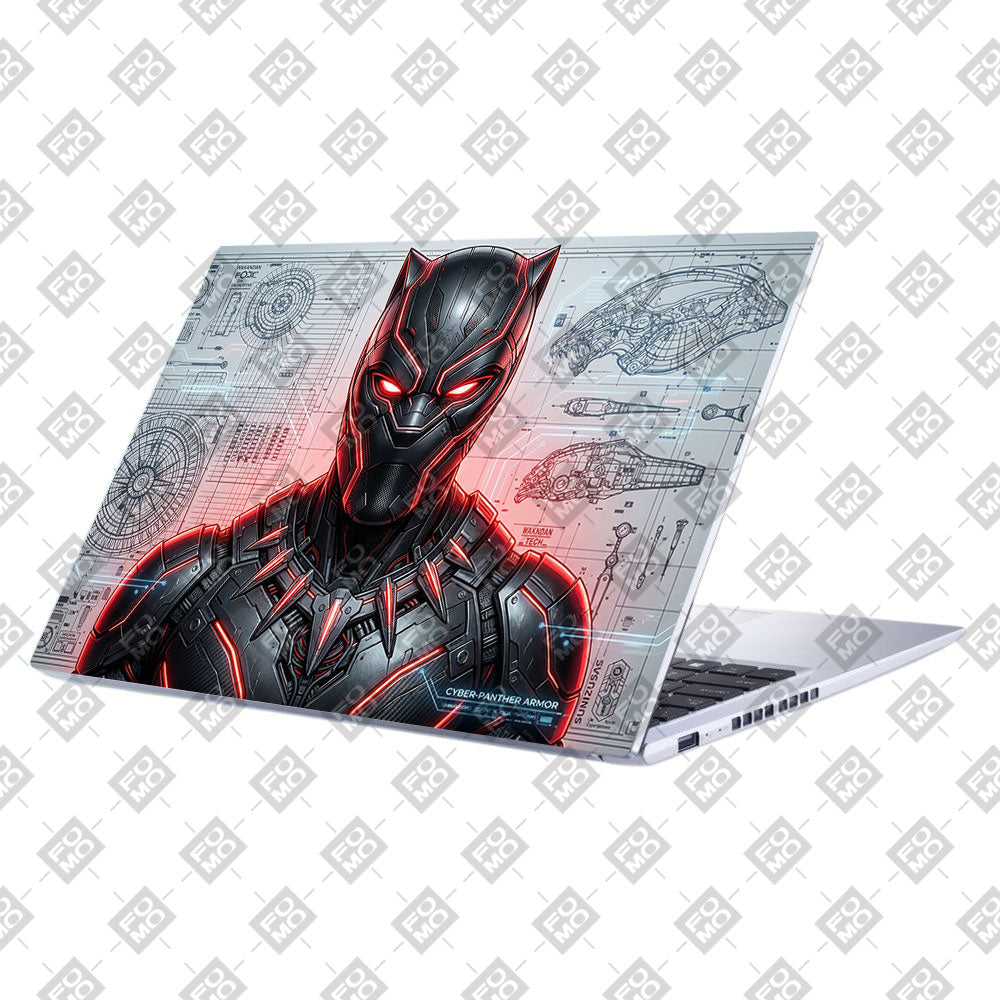 Black Panther Vibranium Tech Asus Vivobook 15 X1502VA Laptop Skin
