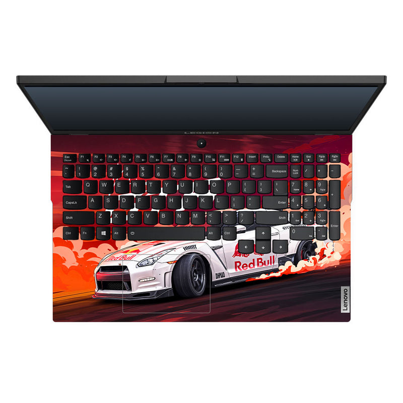 Nissan GTR Red Bull Drift Fury Lenovo Legion 5 15ARH05 3D Laptop Skin