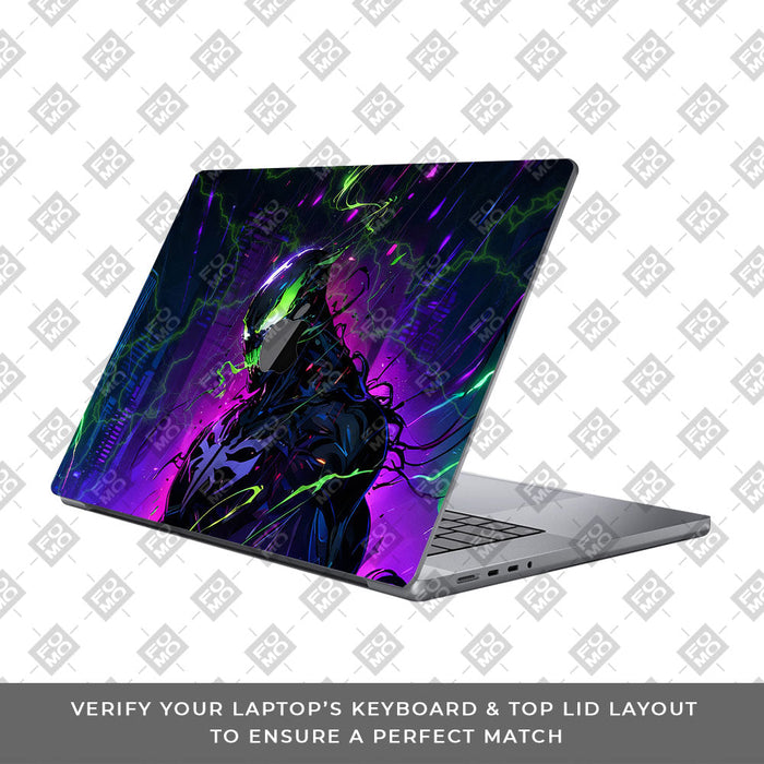 Venom Chaos Surge MacBook Pro 13 M2 2022 3D Laptop Skin