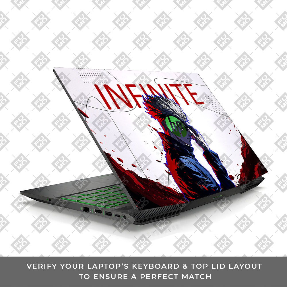 JJK Satoru Gojo HP Pavilion Gaming 15 CX Series Laptop Skin