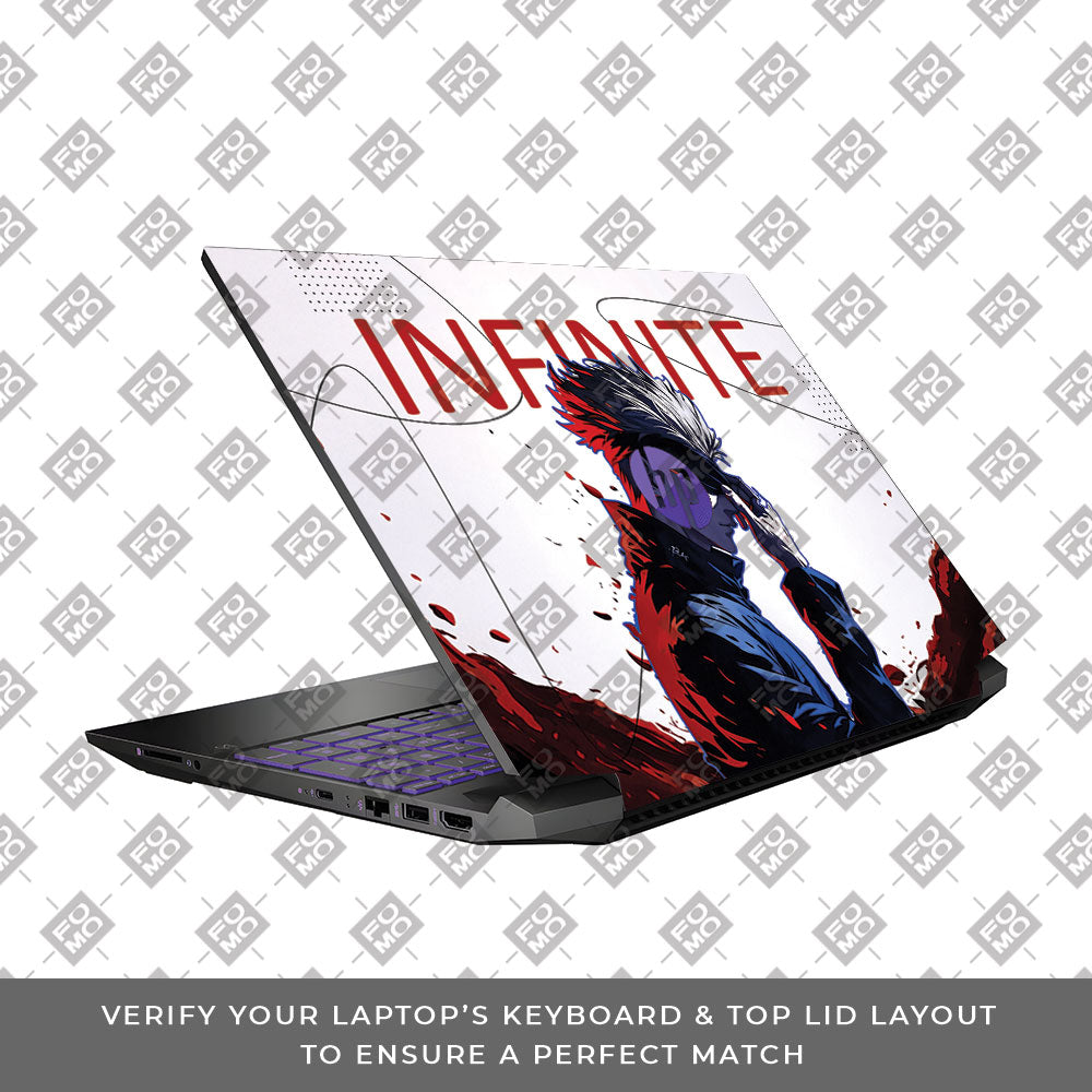 JJK Satoru Gojo HP Pavilion Gaming 15 EC Series Laptop Skin