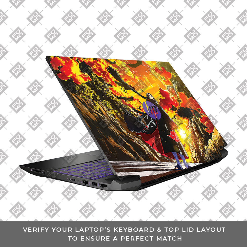 Itachi with Flock of Crows HP Pavilion Gaming 15 EC Series Laptop Skin