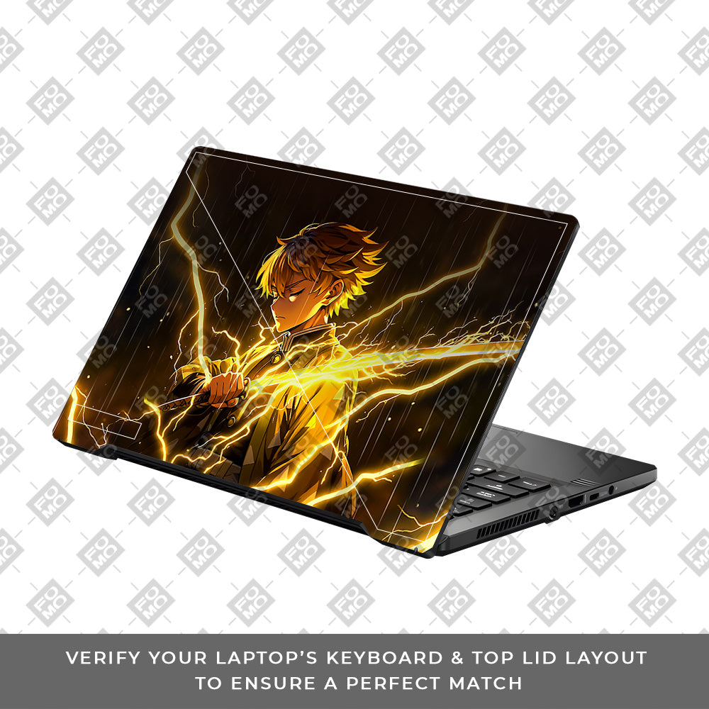 Thunder Soul Lightning Zenitsu Asus ROG Zephyrus G14 GA401 3D Laptop S