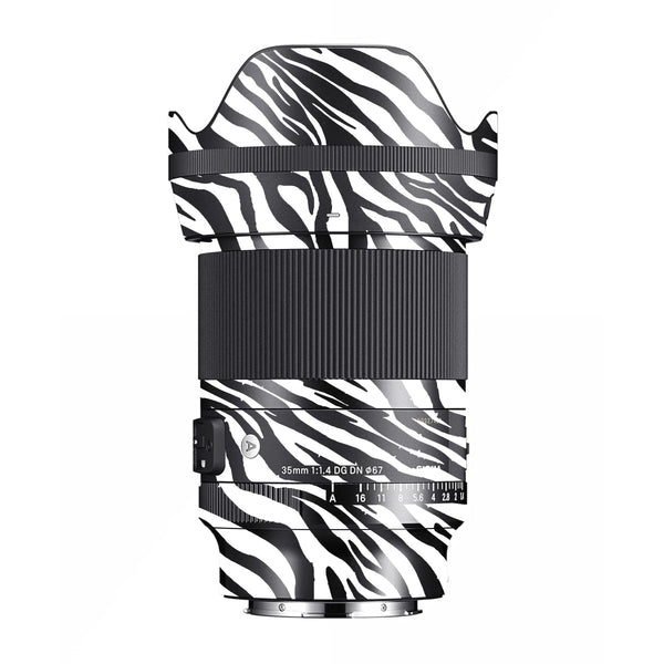 Classic Zebra Stripes Sigma 35mm F/1.4 DG Nikon Mount Camera Lens Skin