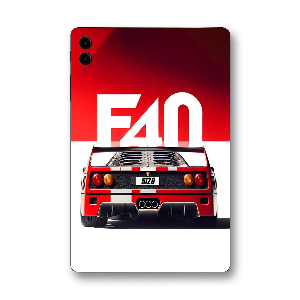 Samsung Galaxy Tab S9 FE Plus Ferrari F40 Cars & Bikes Tablet Skins