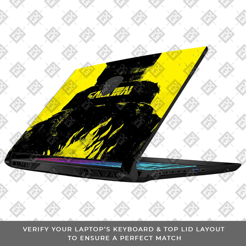 Backlit SAMURAI Jacket MSI Katana 15 B13V Laptop Skin