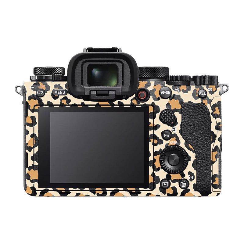 Sandy Leopard Spots Sony A1 Camera Skin