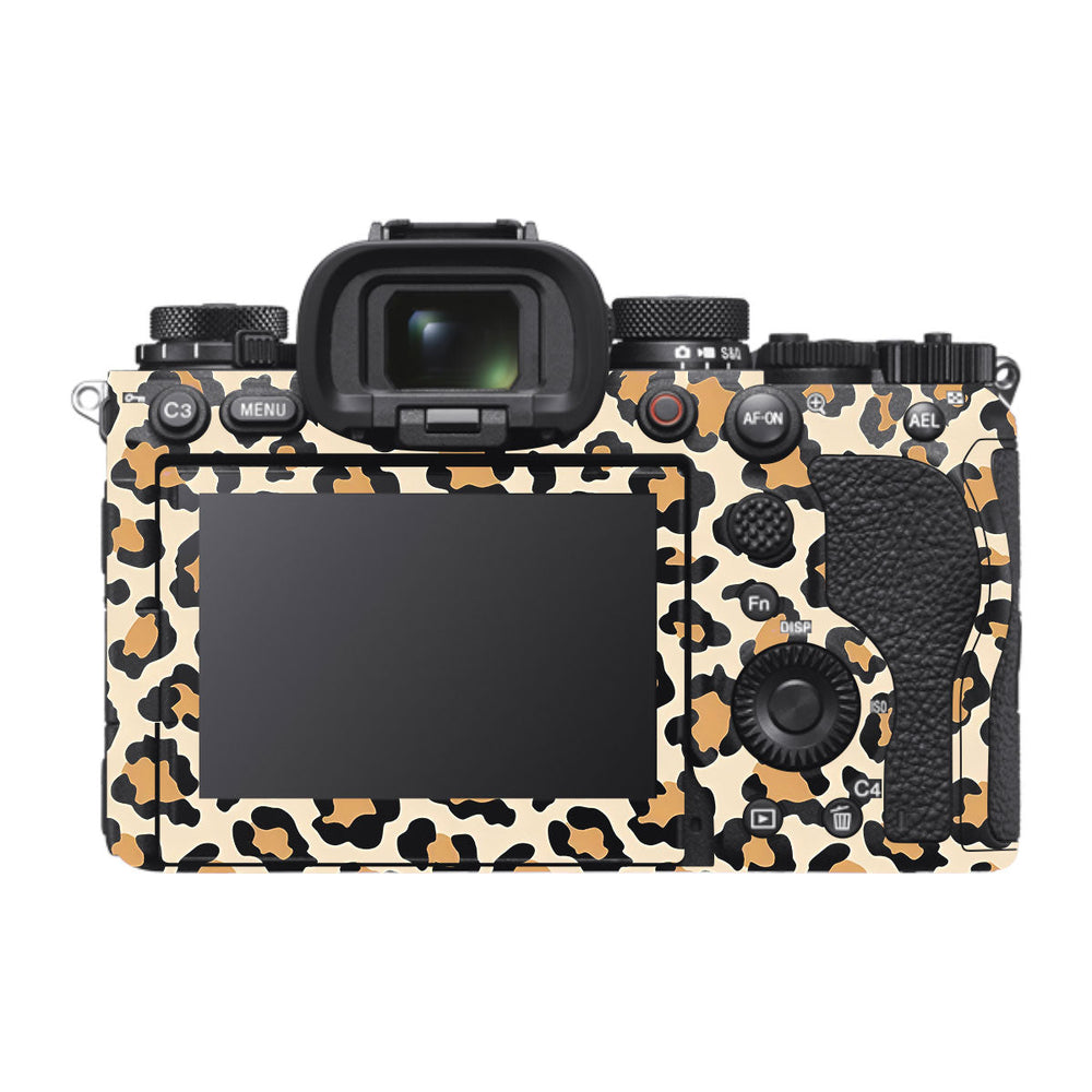 Sandy Leopard Spots Sony A1 Mark II Camera Skin