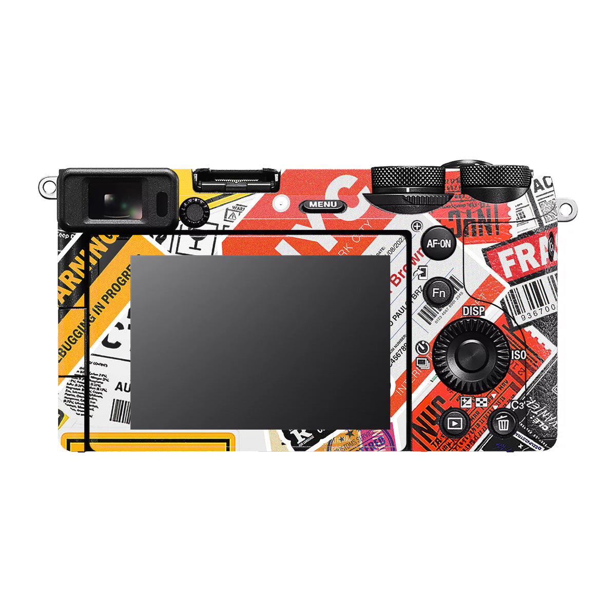 Tech Aesthetic Sticker Collage Sony A6700 Camera Skin