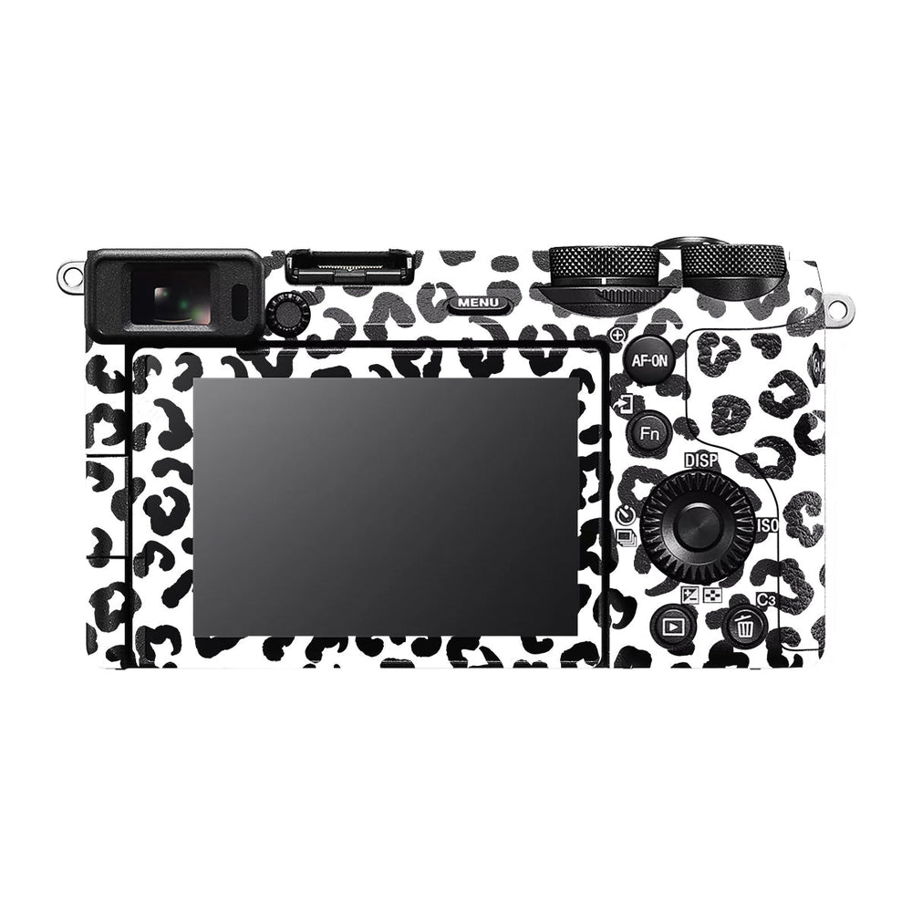 White Leopard Sony A6700 Camera Skin