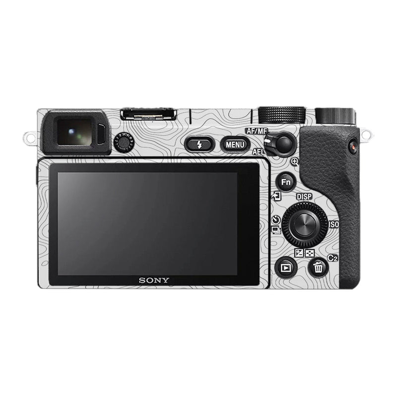 White Contour Design Sony A6400 Camera Skins