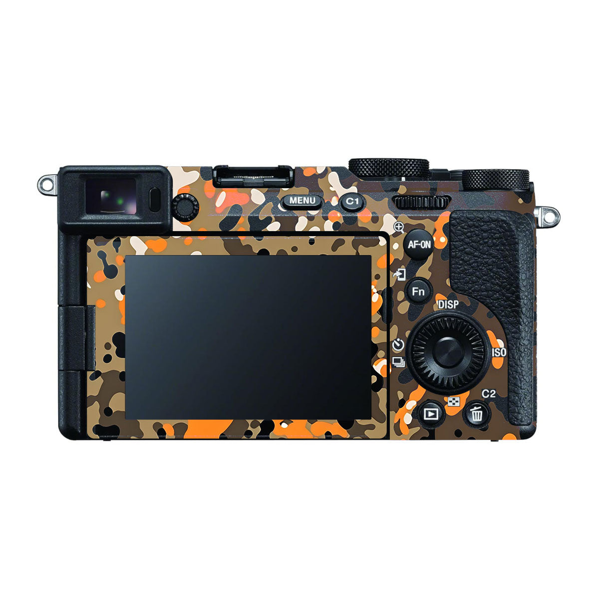 Orange Brown Spot Sony A7 CII Camera Skins