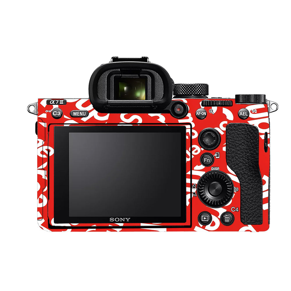 Supreme Red Sony A7MIII Camera Skins