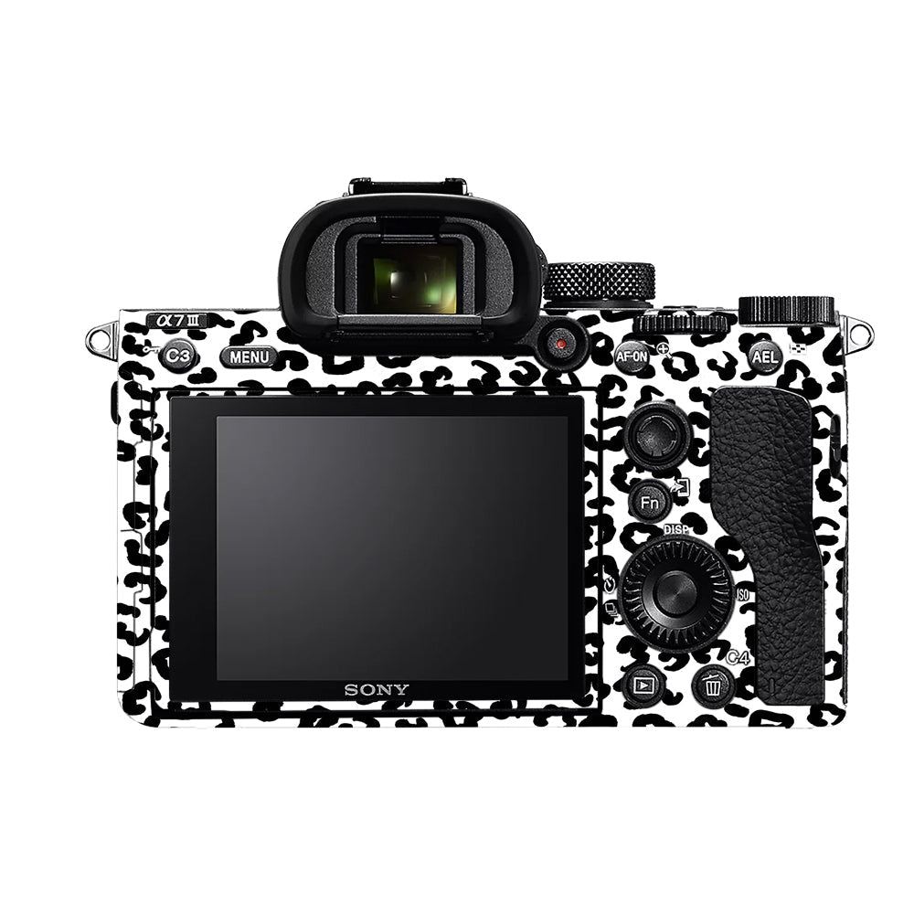 White Leopard Sony A7MIII Camera Skins