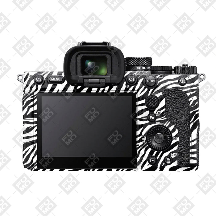 Classic Zebra Stripes Sony A7RV Camera Skins