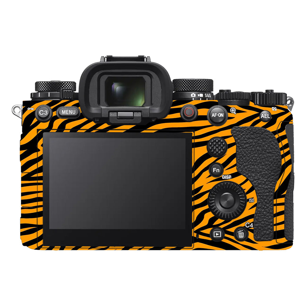Zebra Gold Pattern Sony A9III Camera Skins