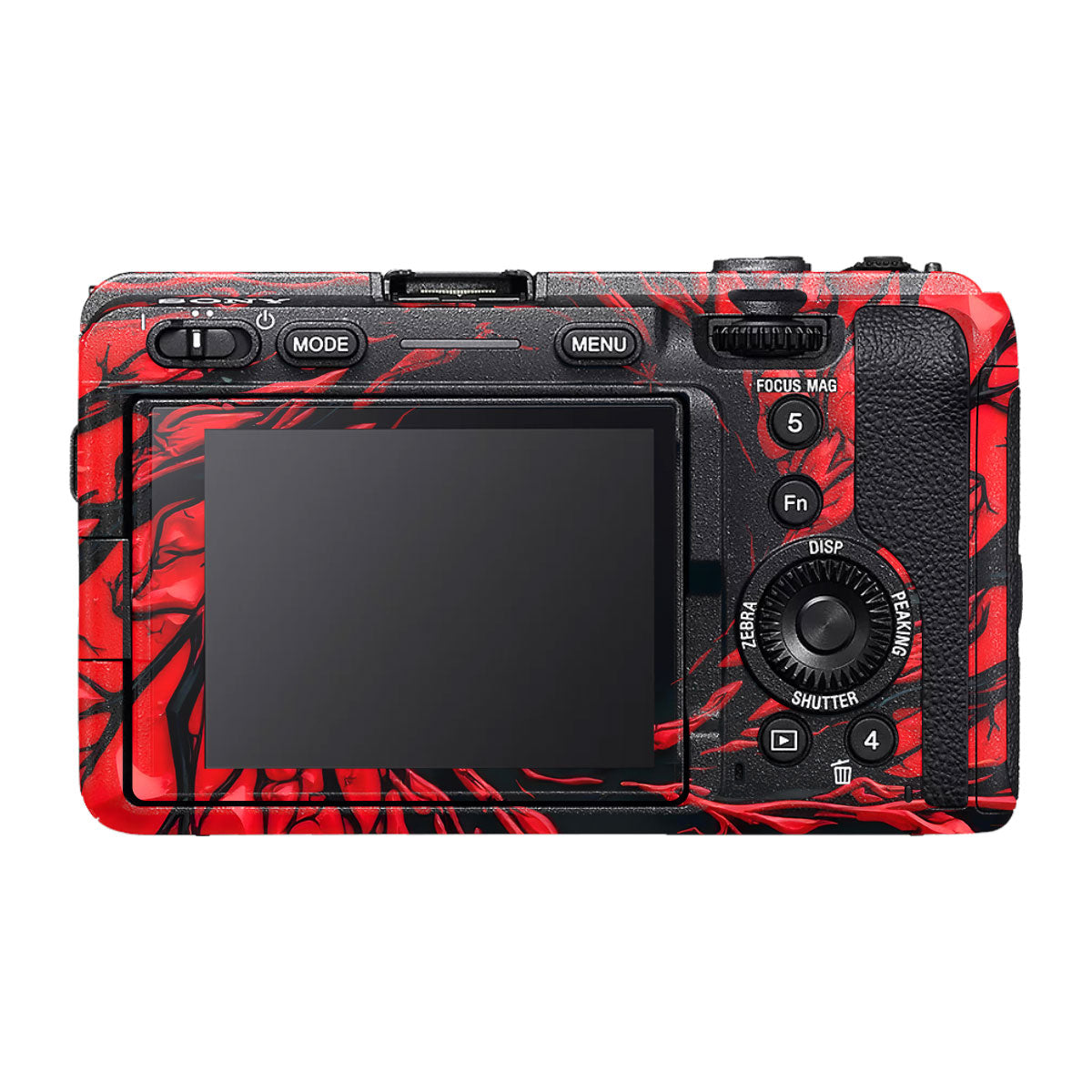 Venom Red Sony FX30 Camera Skin