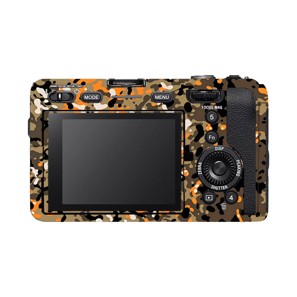 Orange Brown Spot Sony FX3 Camera Skins