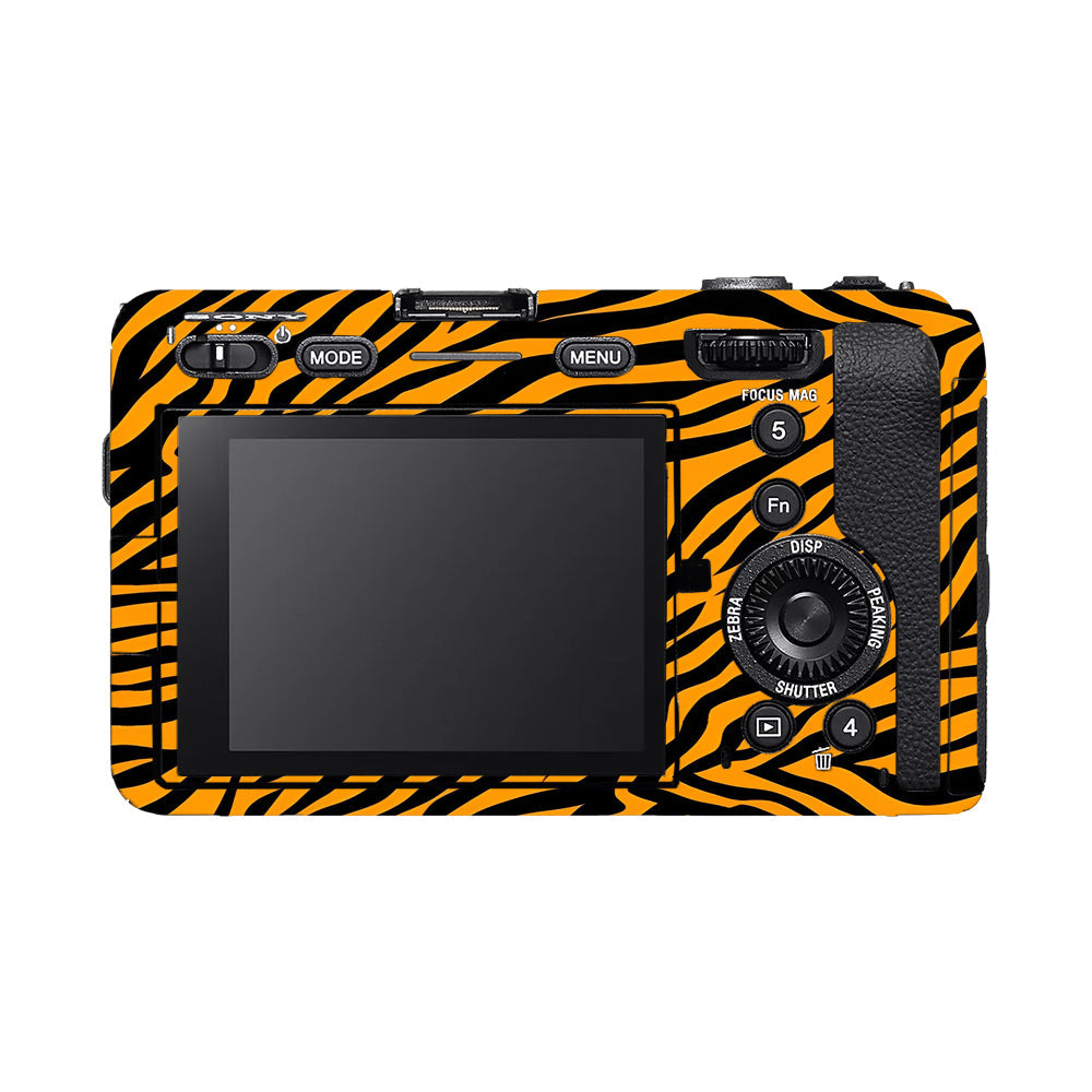 Zebra Gold Pattern Sony FX3 Camera Skins